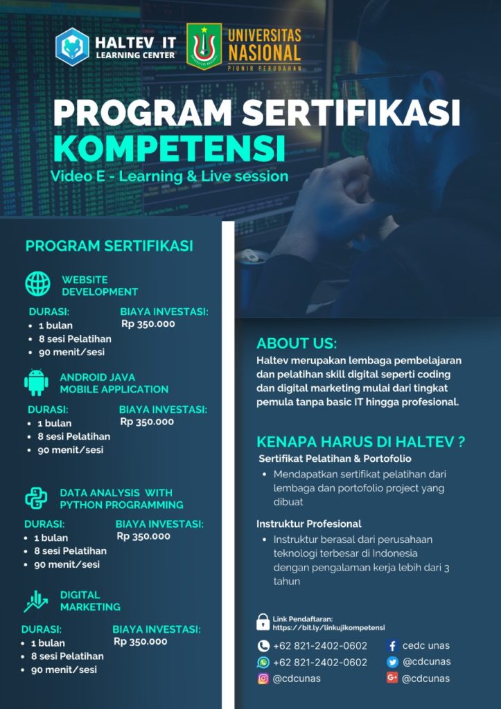 HALTEV X UNIVERSITAS NASIONAL – CDC UNAS